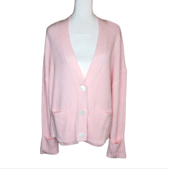 Lovers + Friends | Sweaters | New Lovers Friends Pink Avery Cardigan ...